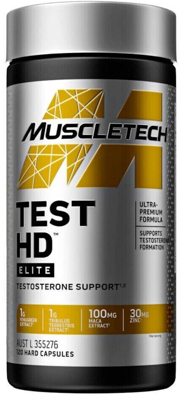 MuscleTech Test HD Elite 120 caps | Low-Price-Supplements.com